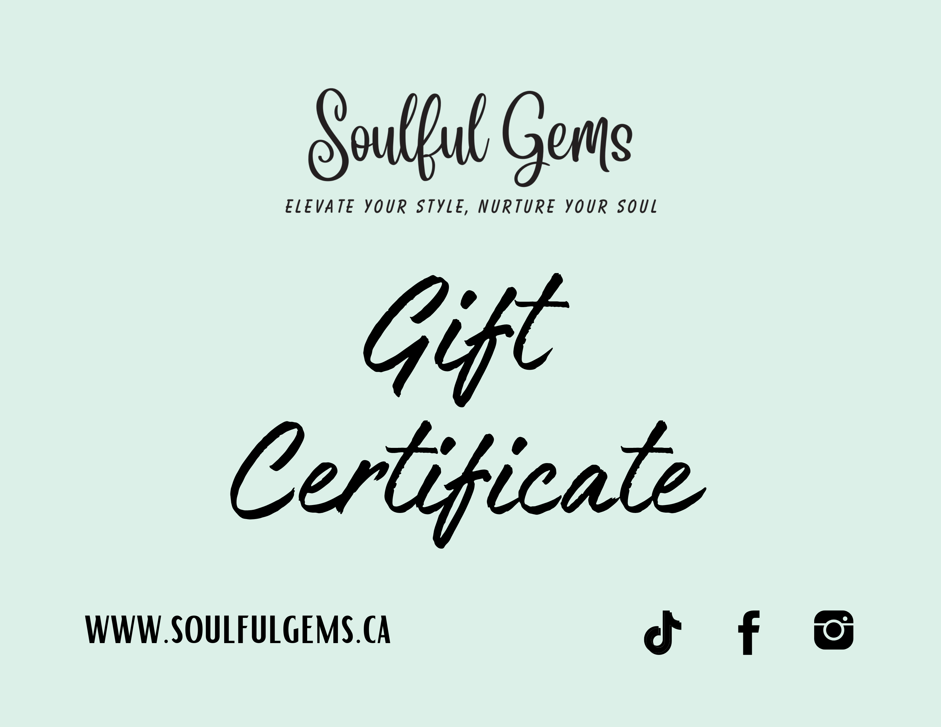 Gift Card – Soulful Gems